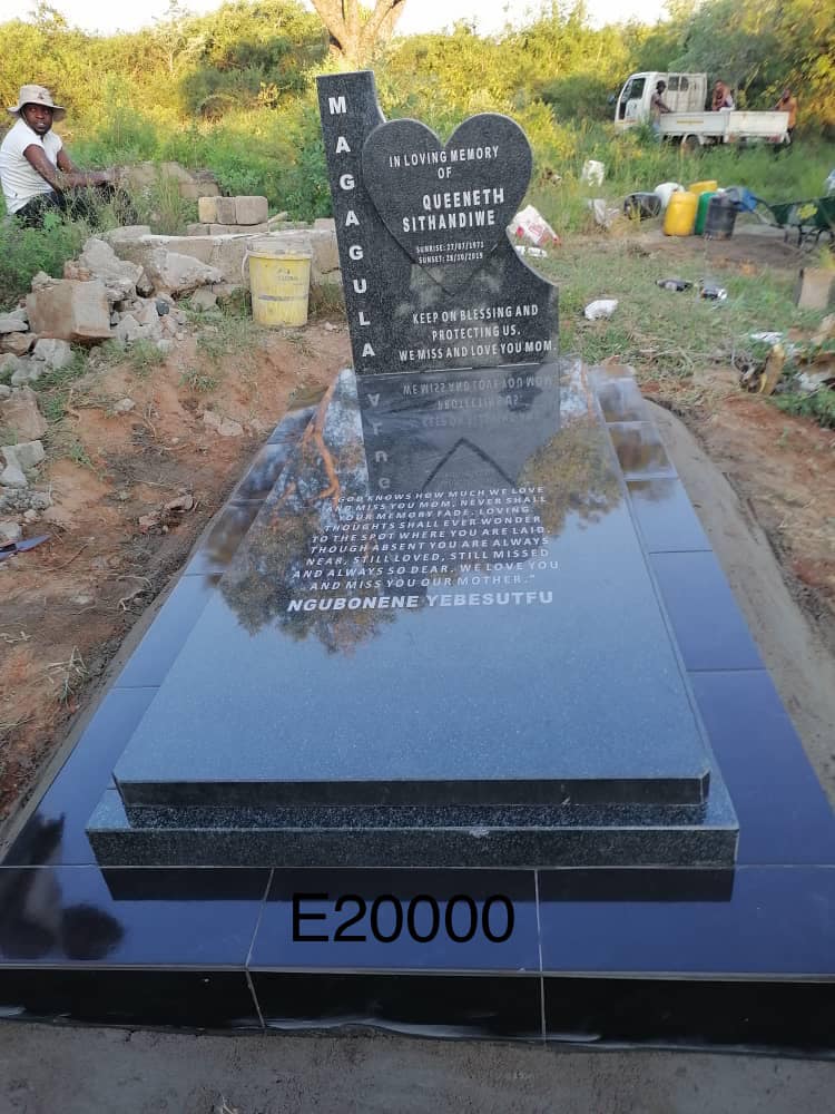 Khumbula Granite Tombstone- Manzini, Eswatini - SwatiPages.Com